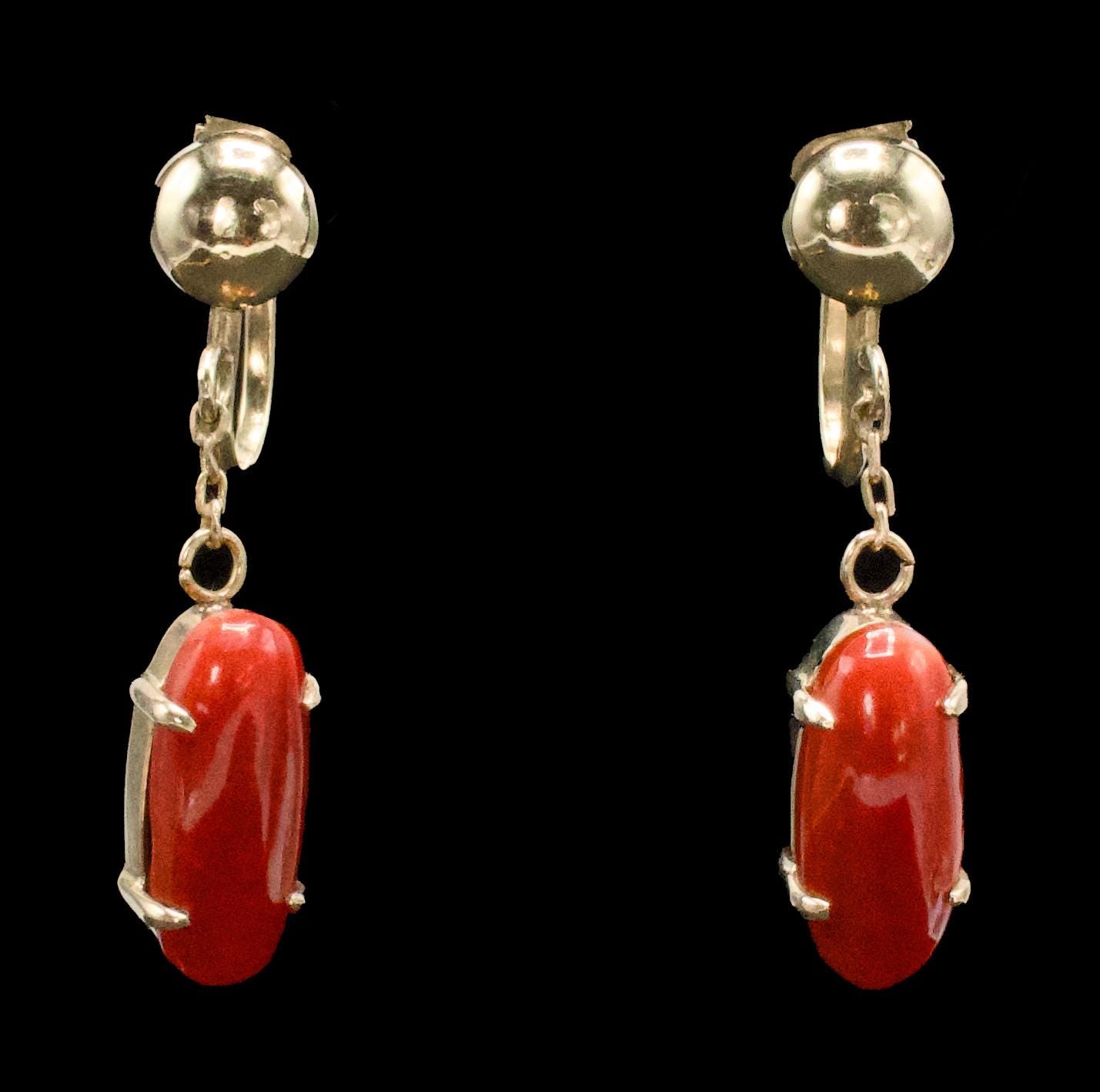 Vintage 14K Gold and Coral Necklace and Earrings Set – A.J. Vintage 14K Gold and Coral Necklace and Earrings Set – A.J.